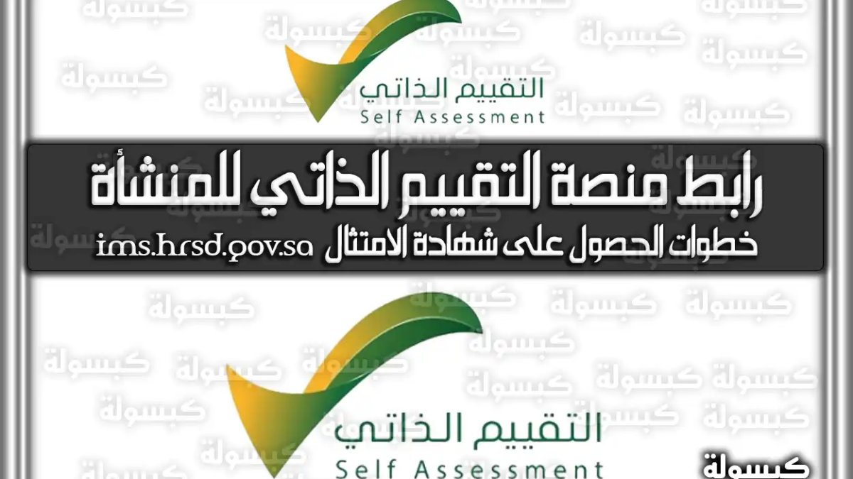 رابط منصة التقييم الذاتي للمنشأة ims.hrsd.gov.sa | كبسولة لشروحات ...